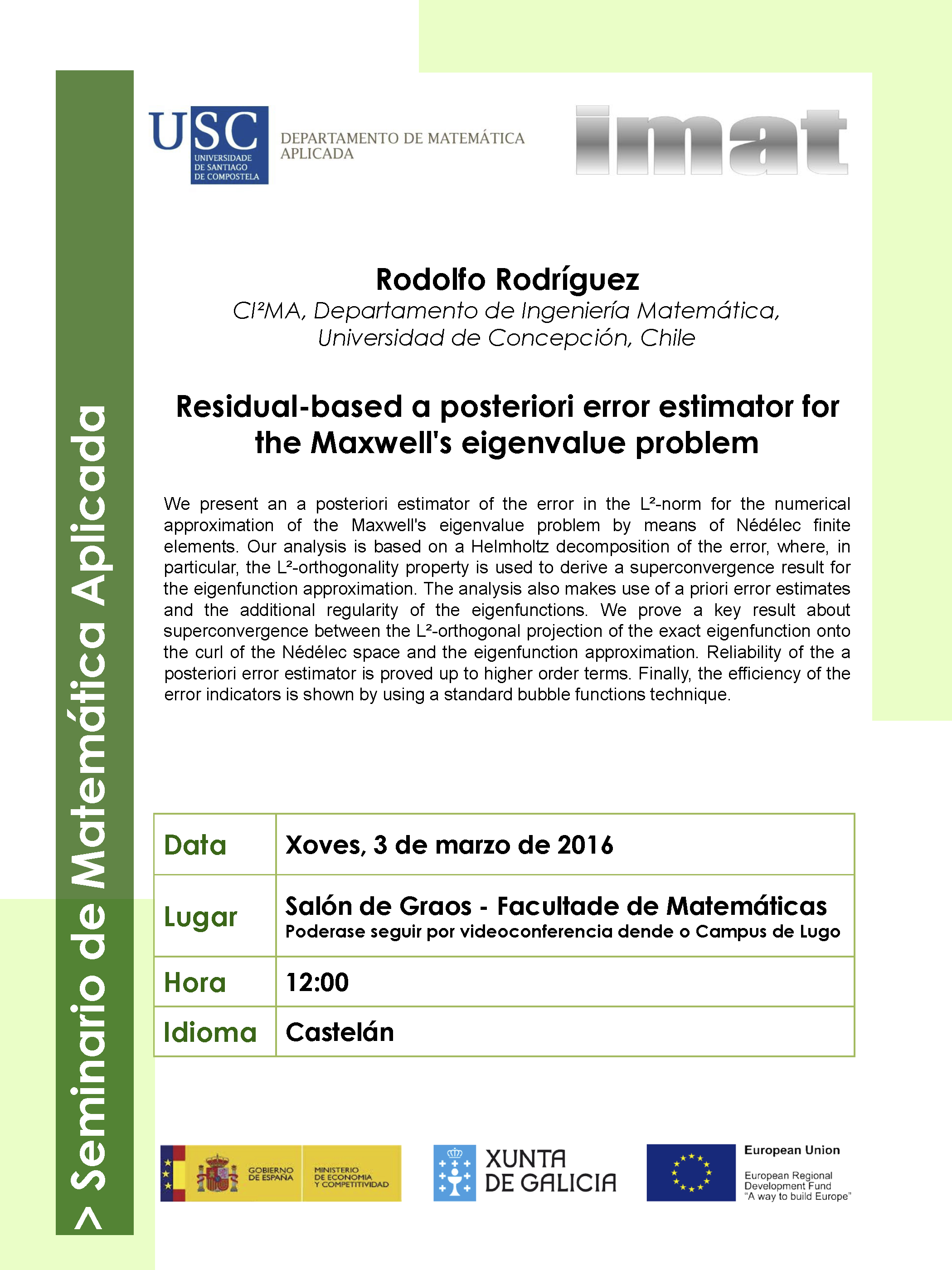 Conference Residual Based A Posteriori Error Estimator For The Maxwell